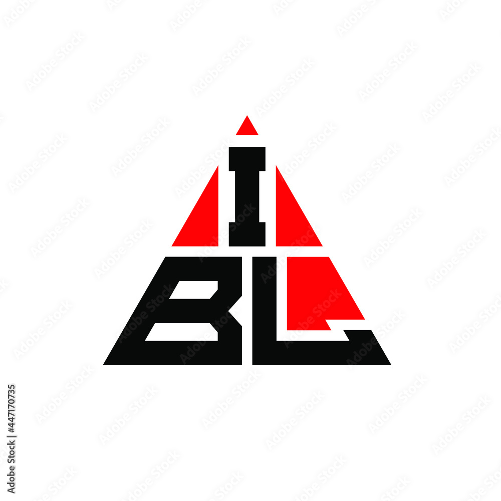 IBL triangle letter logo design with triangle shape. IBL triangle logo ...