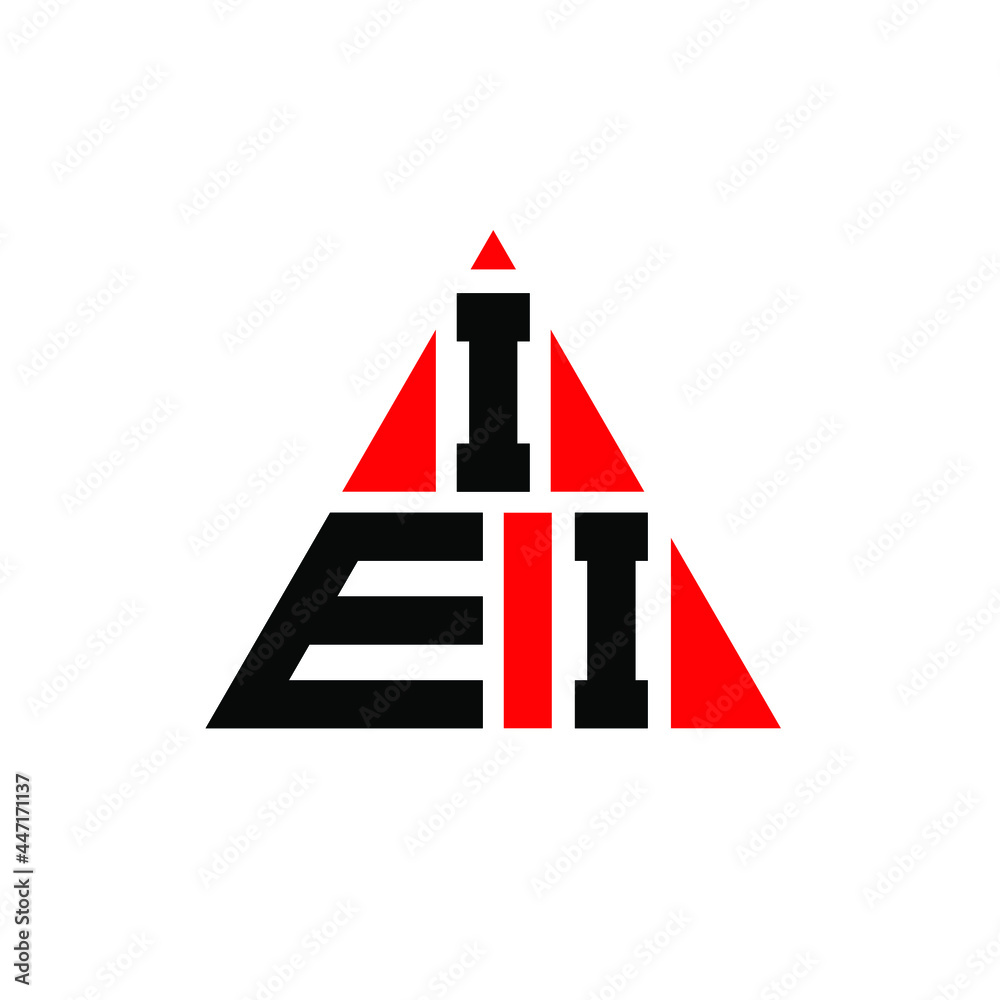 IEI triangle letter logo design with triangle shape. IEI triangle logo ...