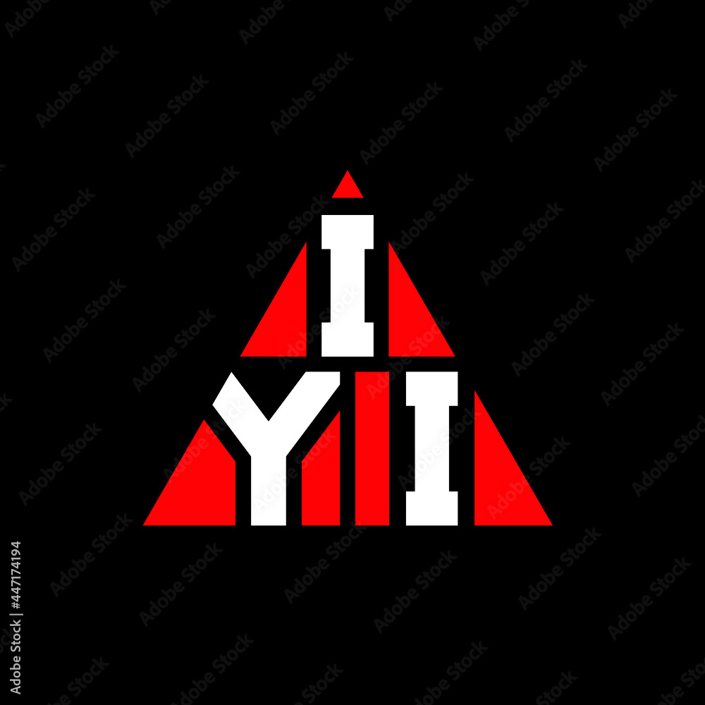 IYI triangle letter logo design with triangle shape. IYI triangle logo ...