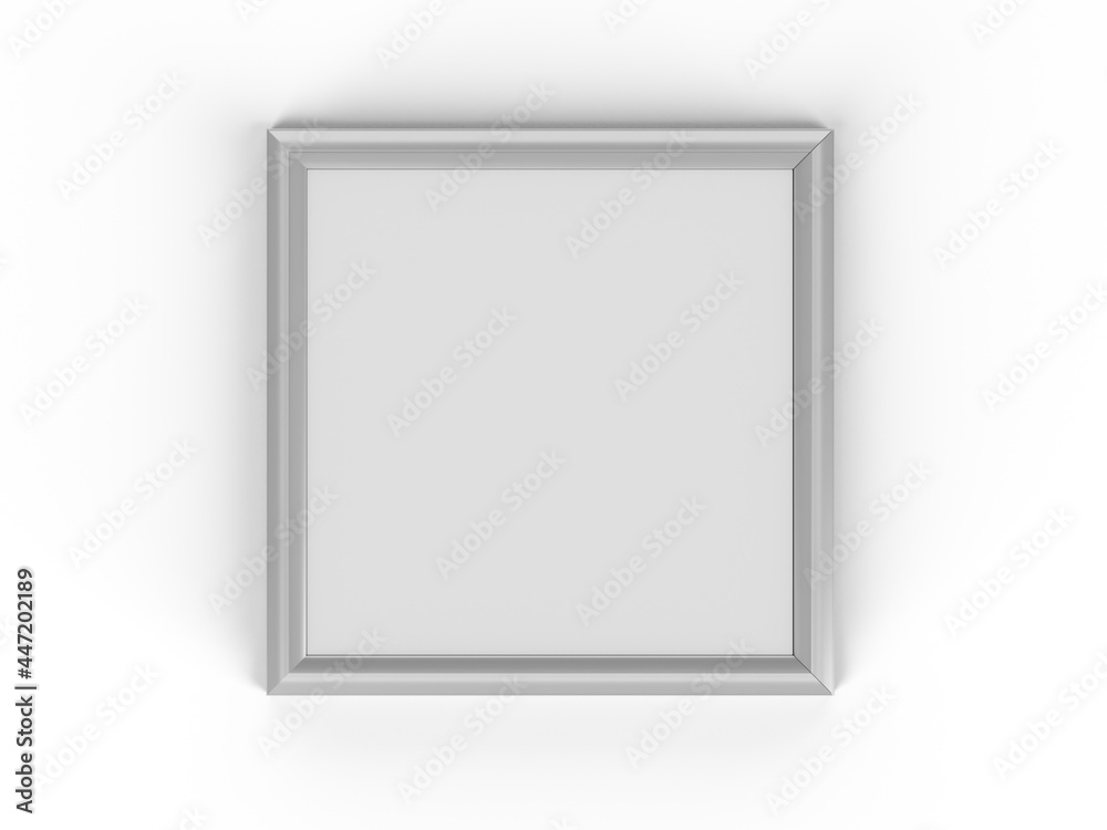 Picture Frame, 3D Render of an Aluminum profile picture frame with a ...