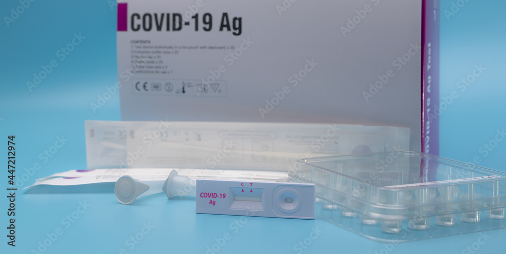 Covid 19 antigen self test for nasal swab. Antigen test kit for home ...
