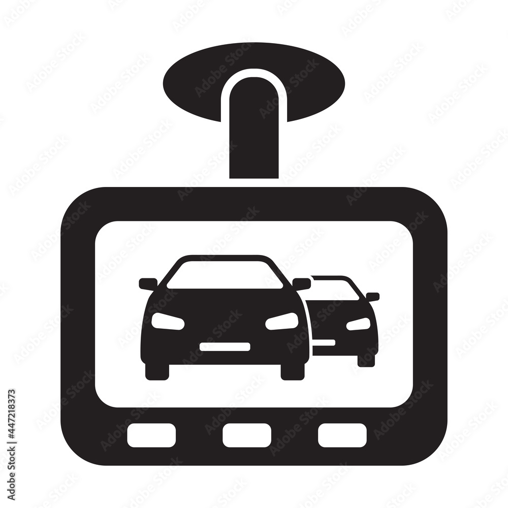 Drive recorder, Dvr icon vector Car dash cam sign for graphic design ...