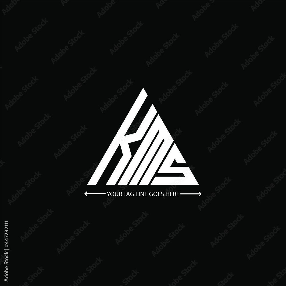 KMS letter logo creative design. KMS unique design Stock Vector | Adobe ...