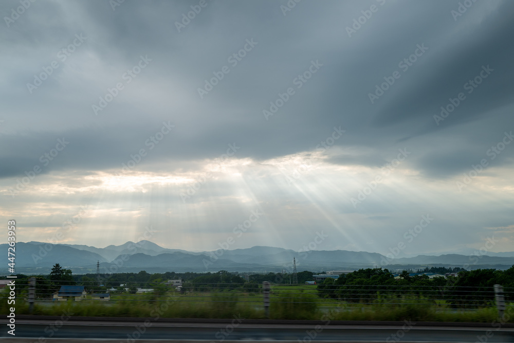 北海道上川郡東川町にある大雪山の旭岳の風景 View of Mt.Asahidake in Mt.Daisetsuzan ...