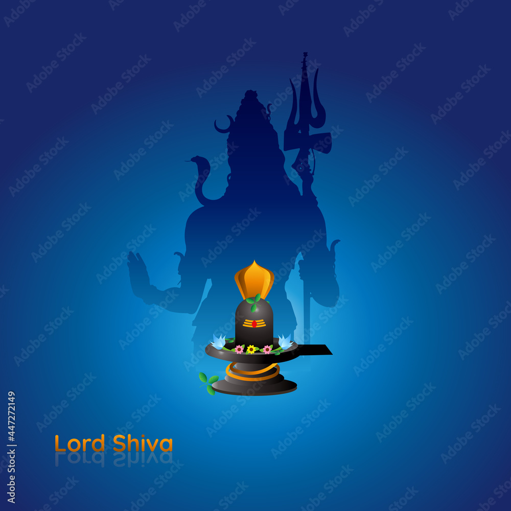 Lord Shiva Vector Art Design Stock Vector | Adobe Stock