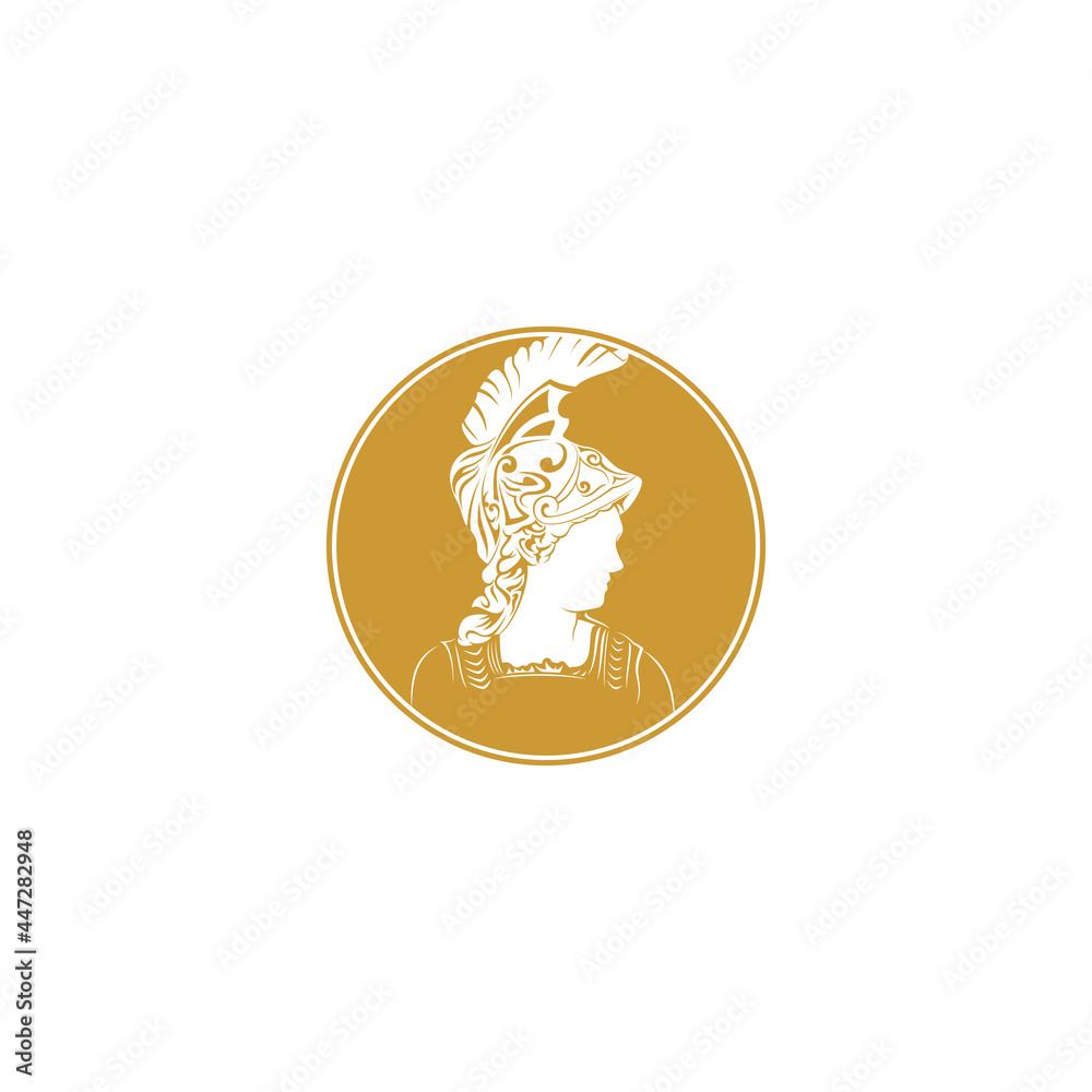 Poster Golden Artemis Athena Minerva Ancient Roman Greece Greek Beauty ...