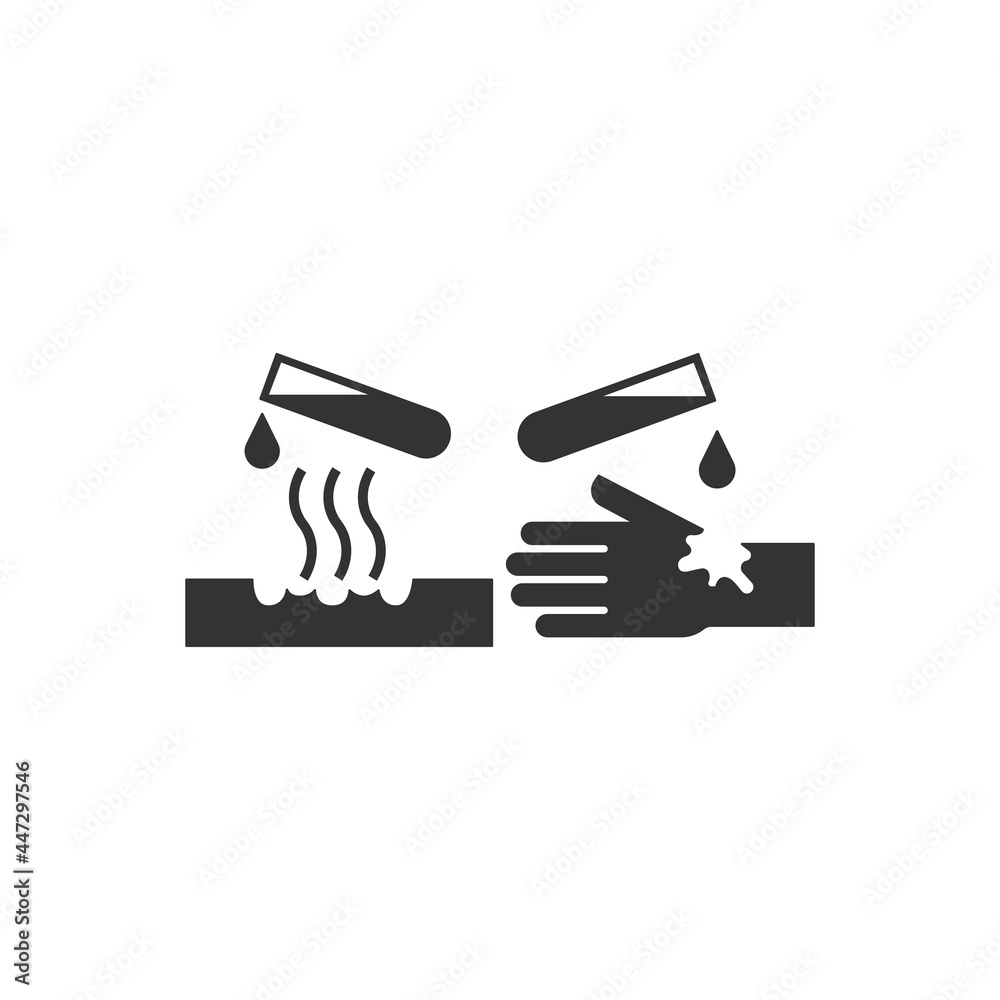 Corrosive Chemical Symbol