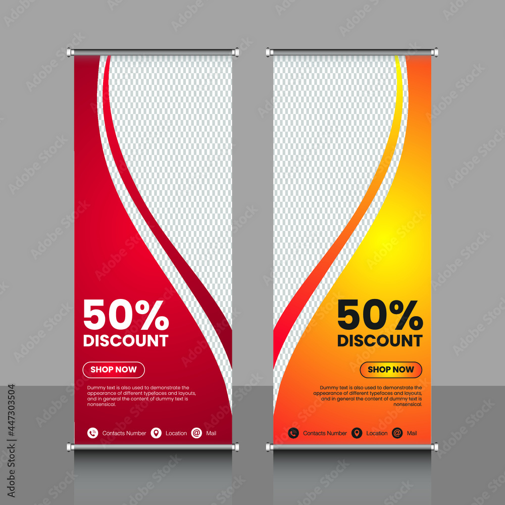 roll up banner, brochure, flyer, banner design, industrial, company ...