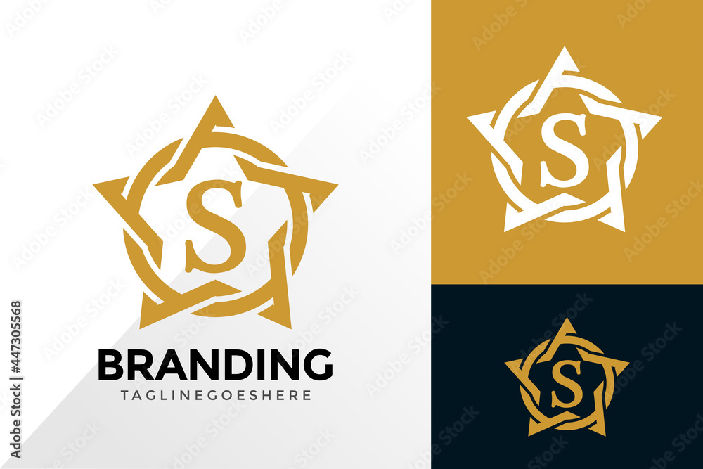 Letter S Star Logo Design, Brand Identity Logos Designs Vector ...