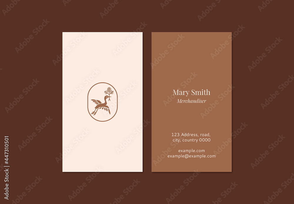 Editable Fashion Name Card Layout Stock Template | Adobe Stock