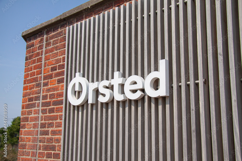 Ørsted Orsted Oersted trademark logotype. Danish renewable company ...