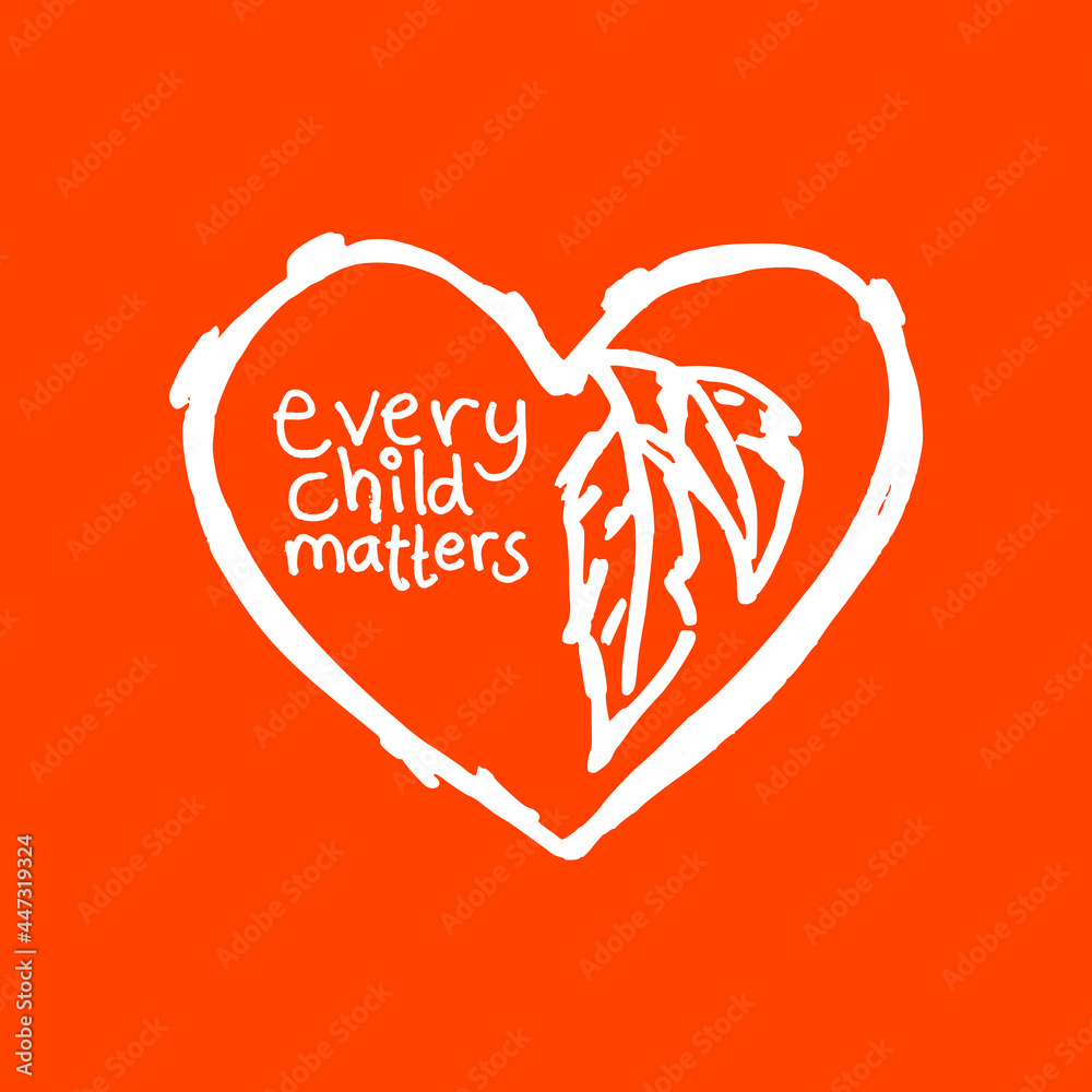 Every Child Matters Illustration Design. Vector Logo. Stock Vector ...