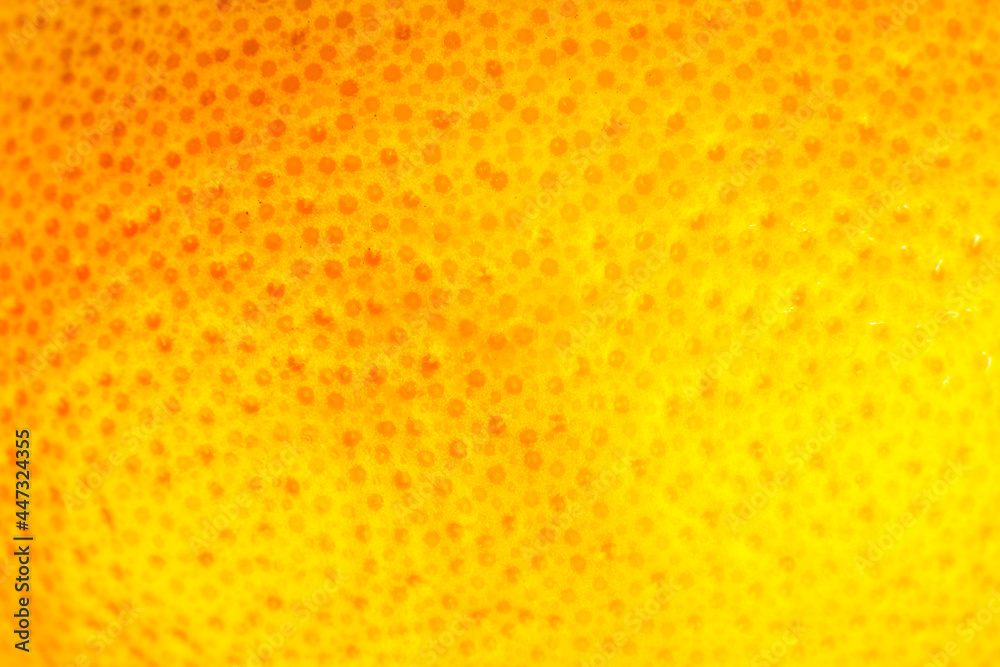 Close up photo of Grapefruit peel texture. Exotic ripe fruit, orange ...