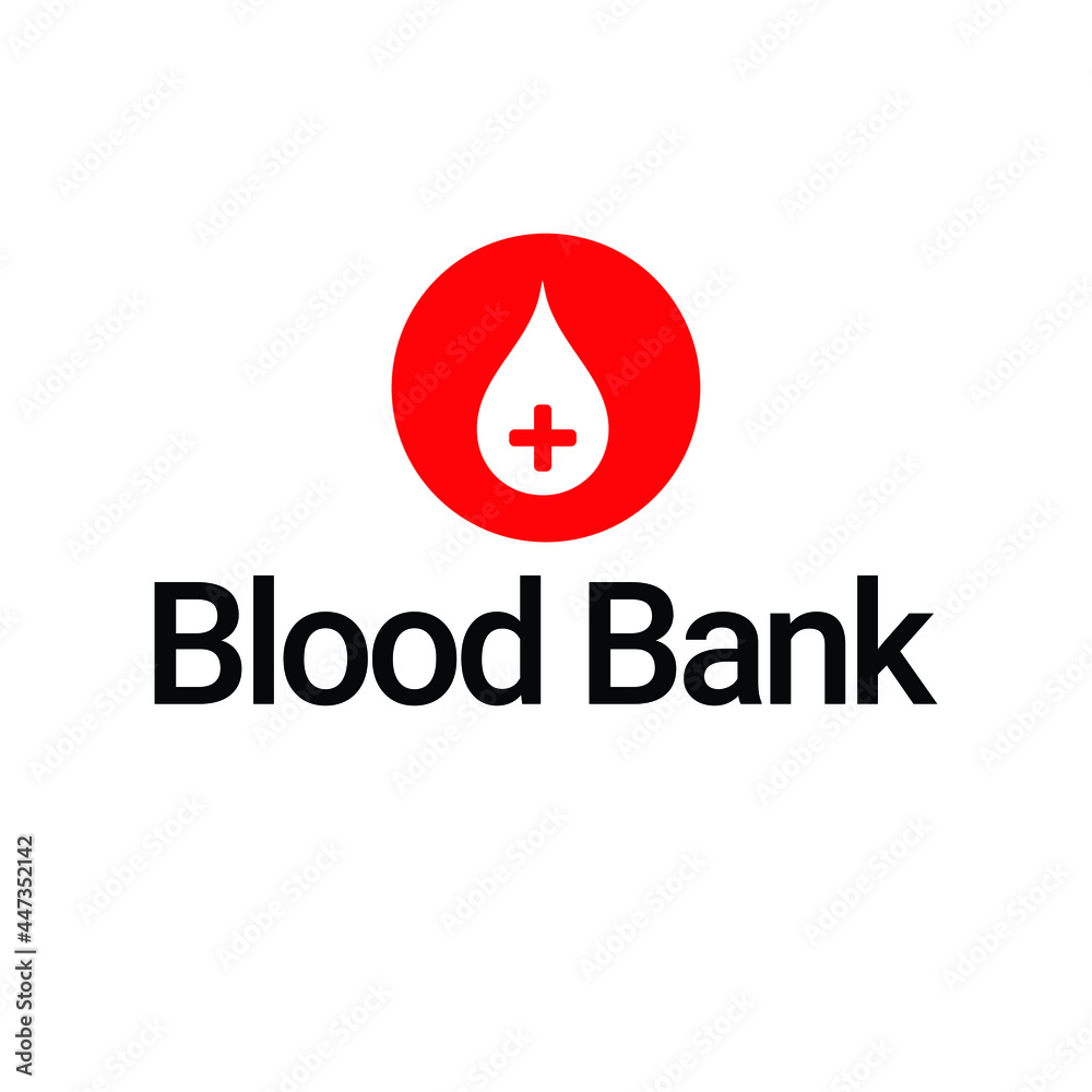 Healthcare Blood Drop Logo. Blood Bank Logo Design. Stock Vector ...