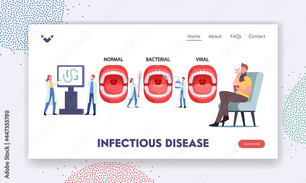 Infectious Disease Landing Page Template. Doctors Presenting ...