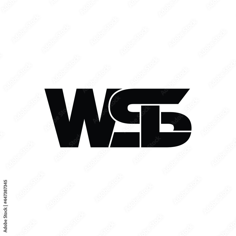 WSL letter monogram logo design vector Stock Vector | Adobe Stock