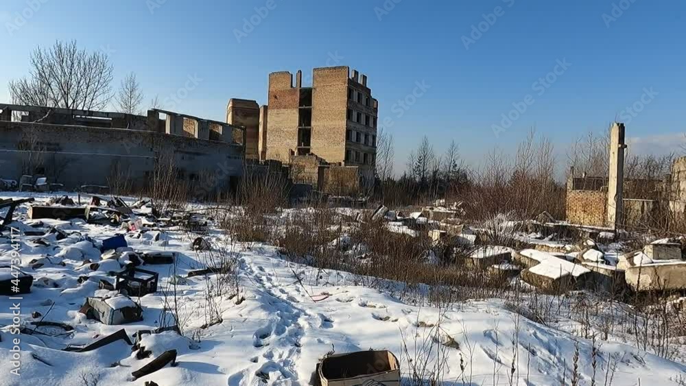 Abandoned construction site of Hospital. Built as a center for ...