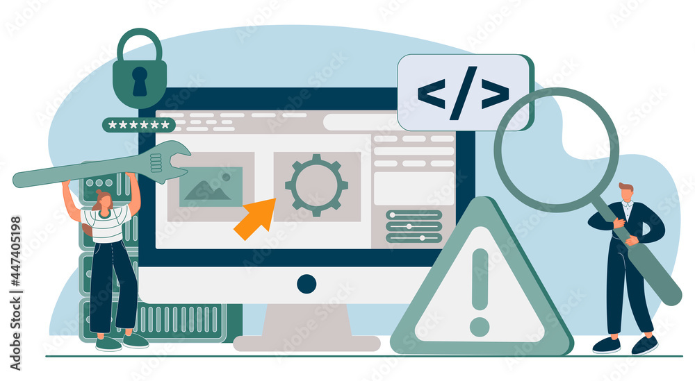 Website architecture abstract concept vector illustration set. Web ...