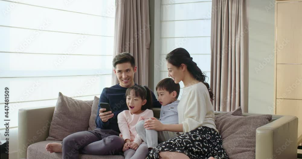 Young family and smart home technology,4K Stock Video | Adobe Stock