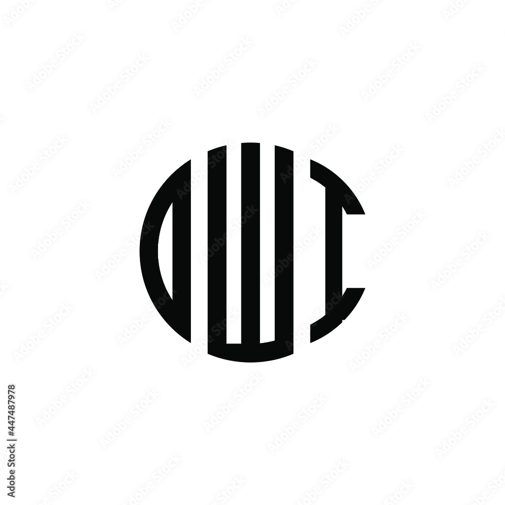 Black Circle Logo 3 Letters