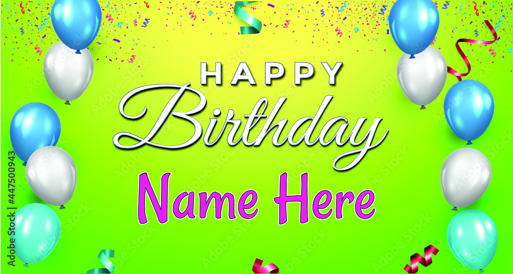 Pre-made birthday graphic. Just add your friends/loved ones' names ...