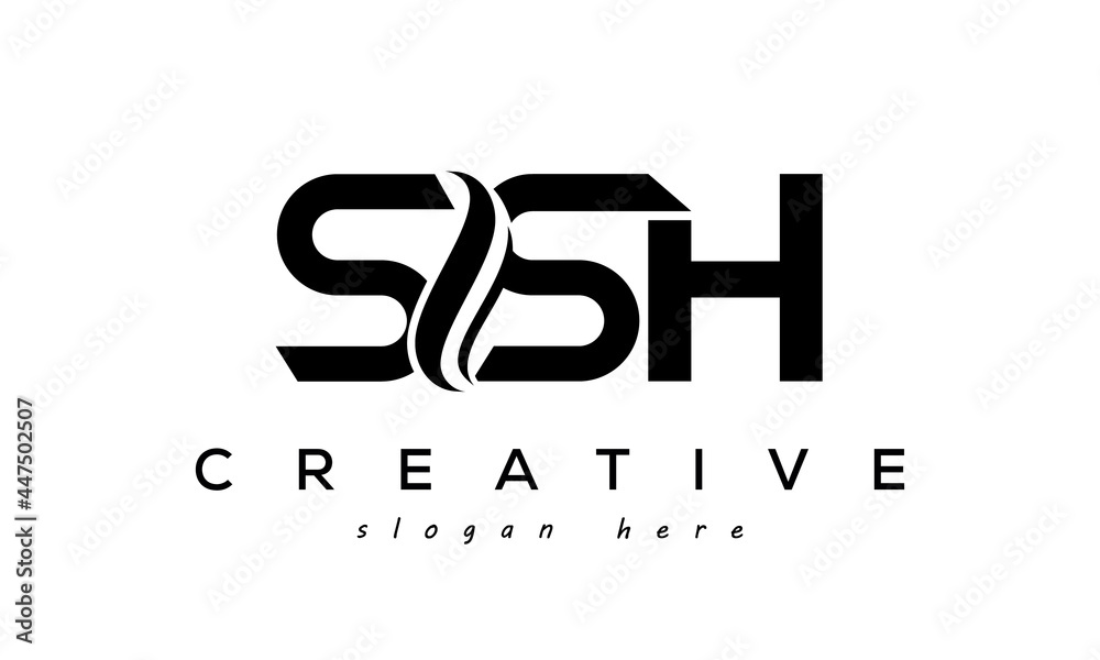 Letter SSH creative logo design vector Stock Vector | Adobe Stock
