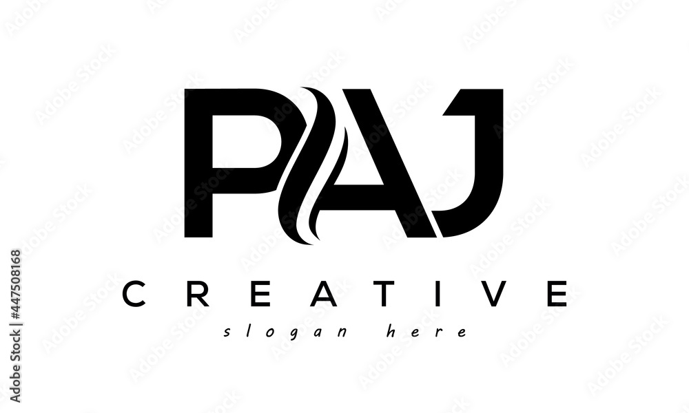 Letter PAJ creative logo design vector Stock Vector | Adobe Stock