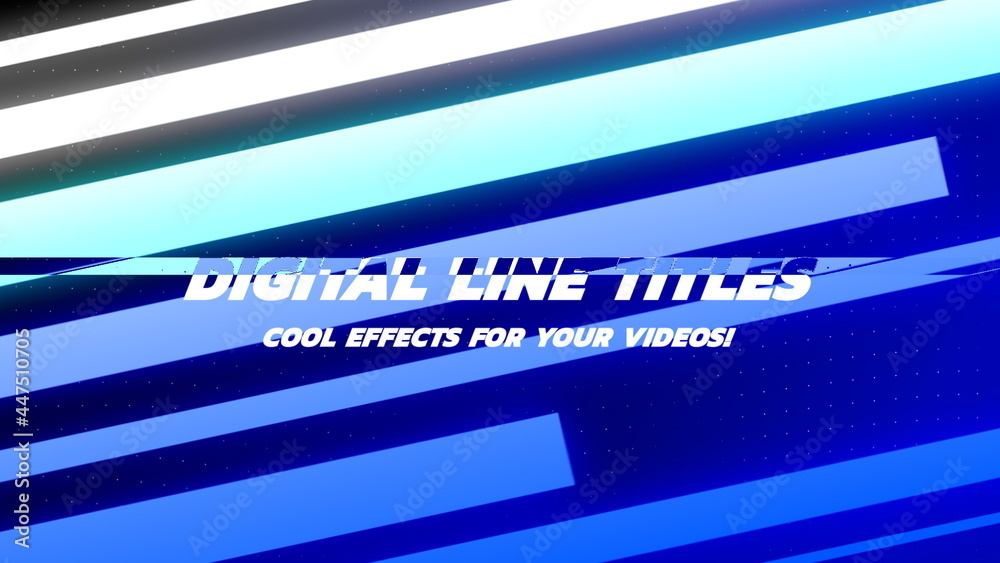 Cool Digital Line Titles Stock Template | Adobe Stock