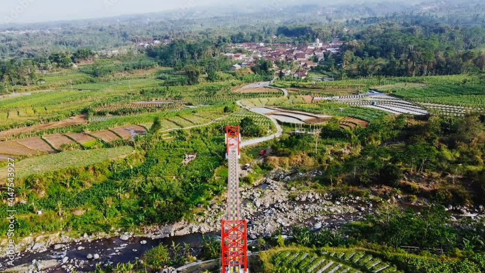 the splendor of the Kali Galeh suspension bridge infrastructure that ...