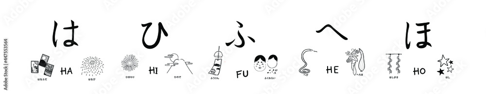 Vetor de Japanese alphabets illustration Hand drawn sketch drawing ...