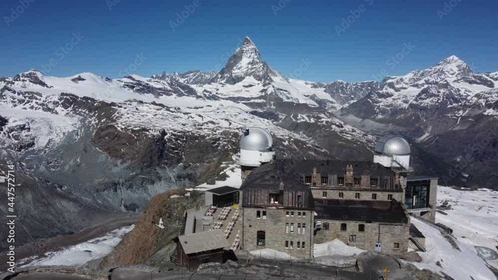 Drone Aerial Panorama View - The Mighty and Beautiful Matterhorn Peak ...
