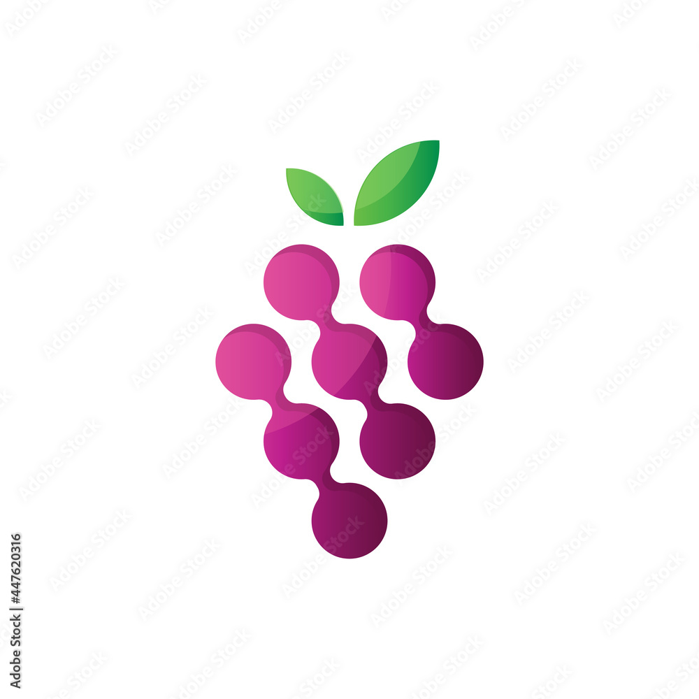 grape logo vektor Stock Vector | Adobe Stock