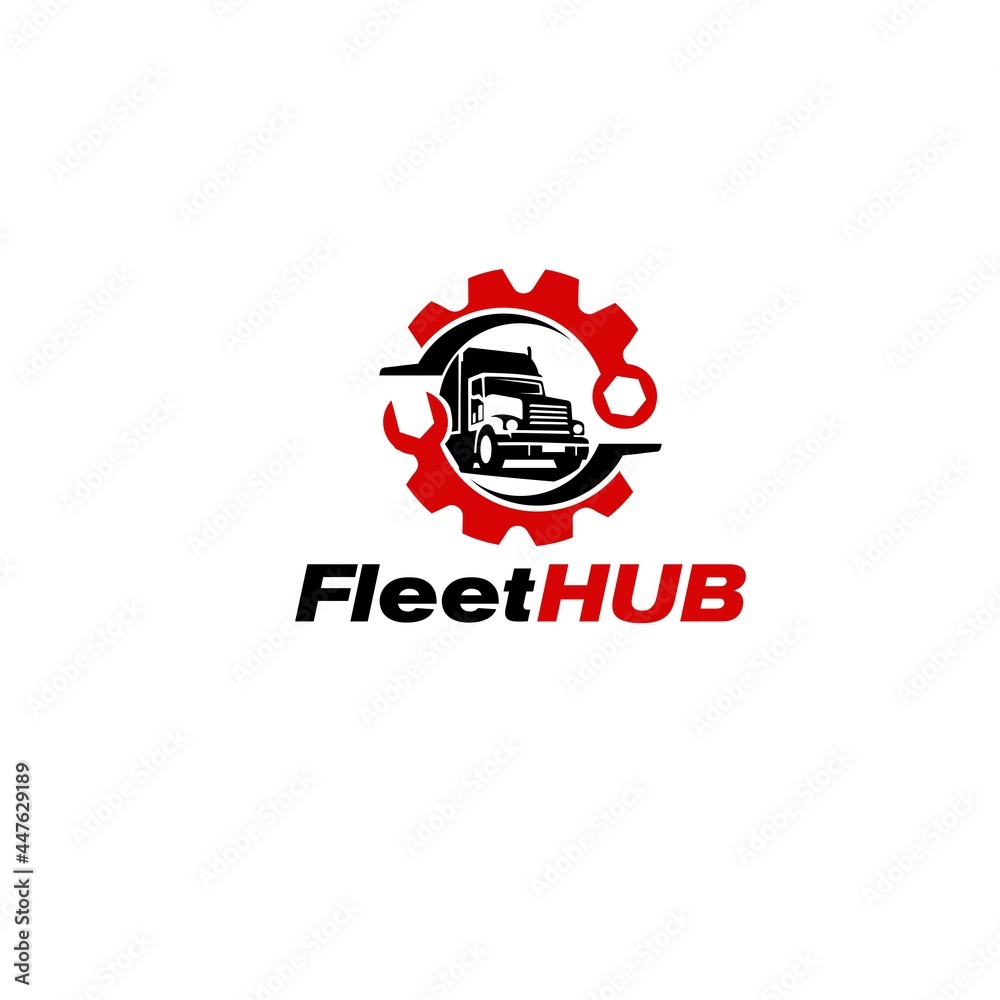 mechanic truck logo designs simple for transportation and automotive ...