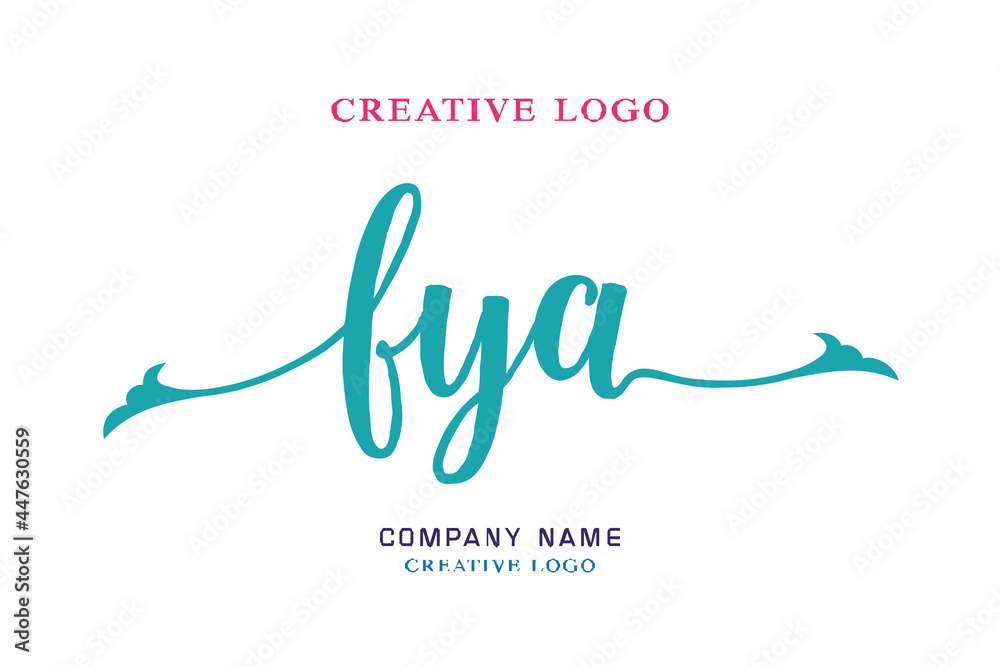 FYA lettering logo is simple, easy to understand and authoritative ...