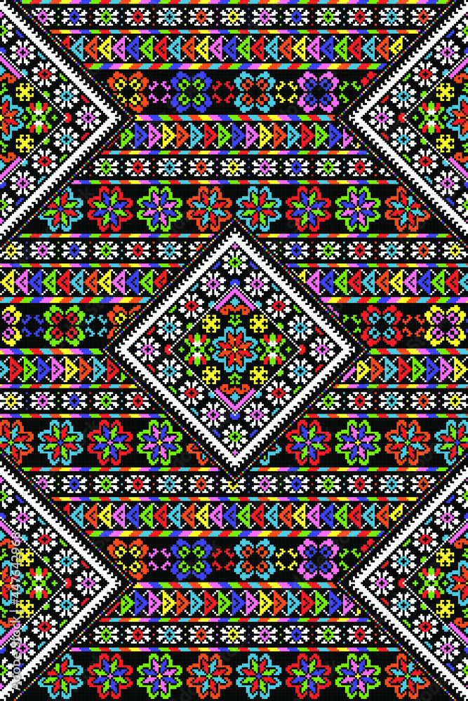 Seamless Pattren, Culture Fabric Pattern - Traditional Indus Valley ...