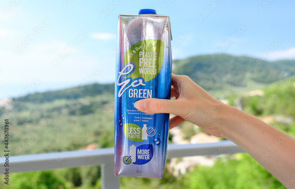 Go Green boxed carton water container - an attempt at making single use ...