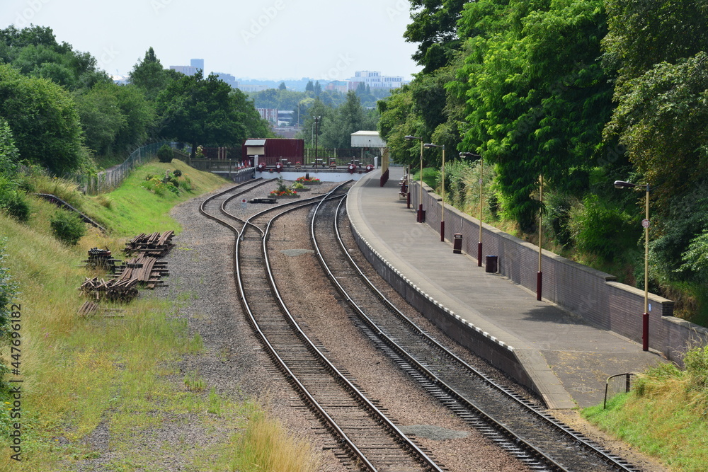 The end of the line on a Heritage railway in the UK Stock Photo | Adobe ...