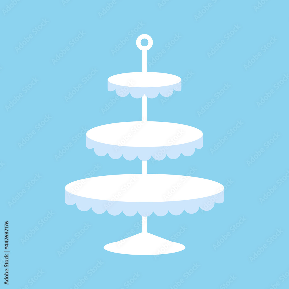 Empty cupcake stand icon . Clipart image isolated on white background ...