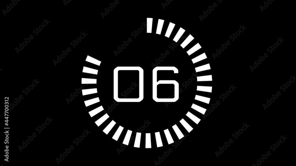 Wideo Stock 4k Stopwatch Digital Countdown Timer With Ten To Zero