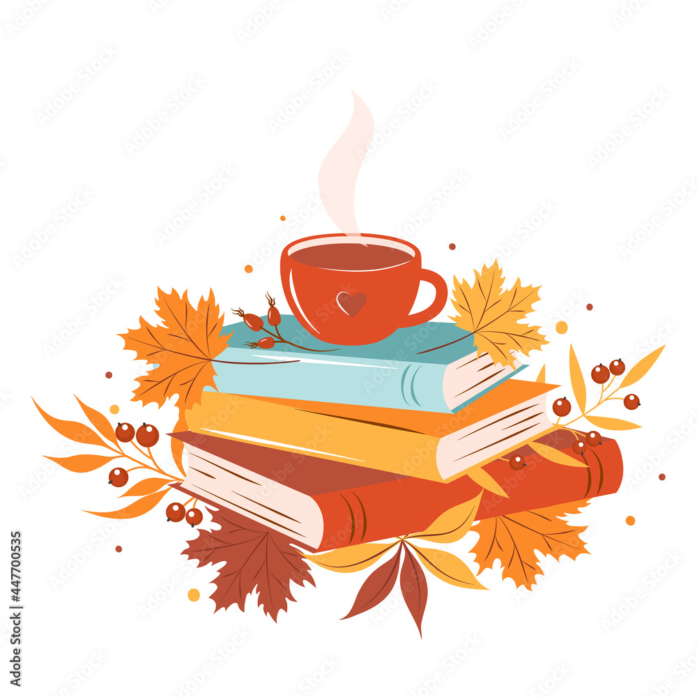 Coffee And Books Clip Art