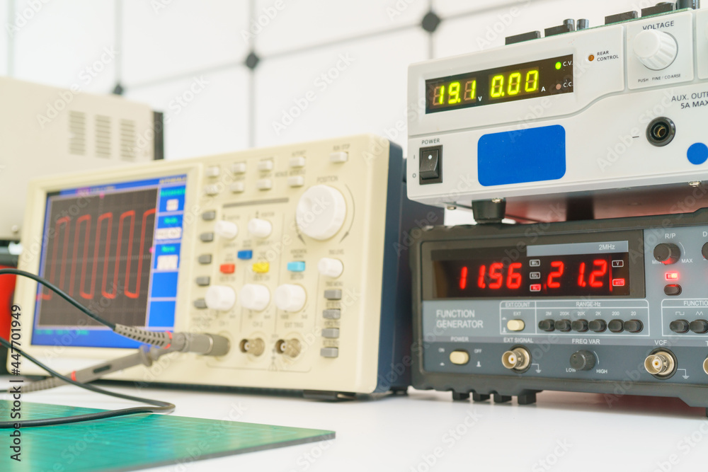 Measuring instruments in the laboratory for the development of modern ...