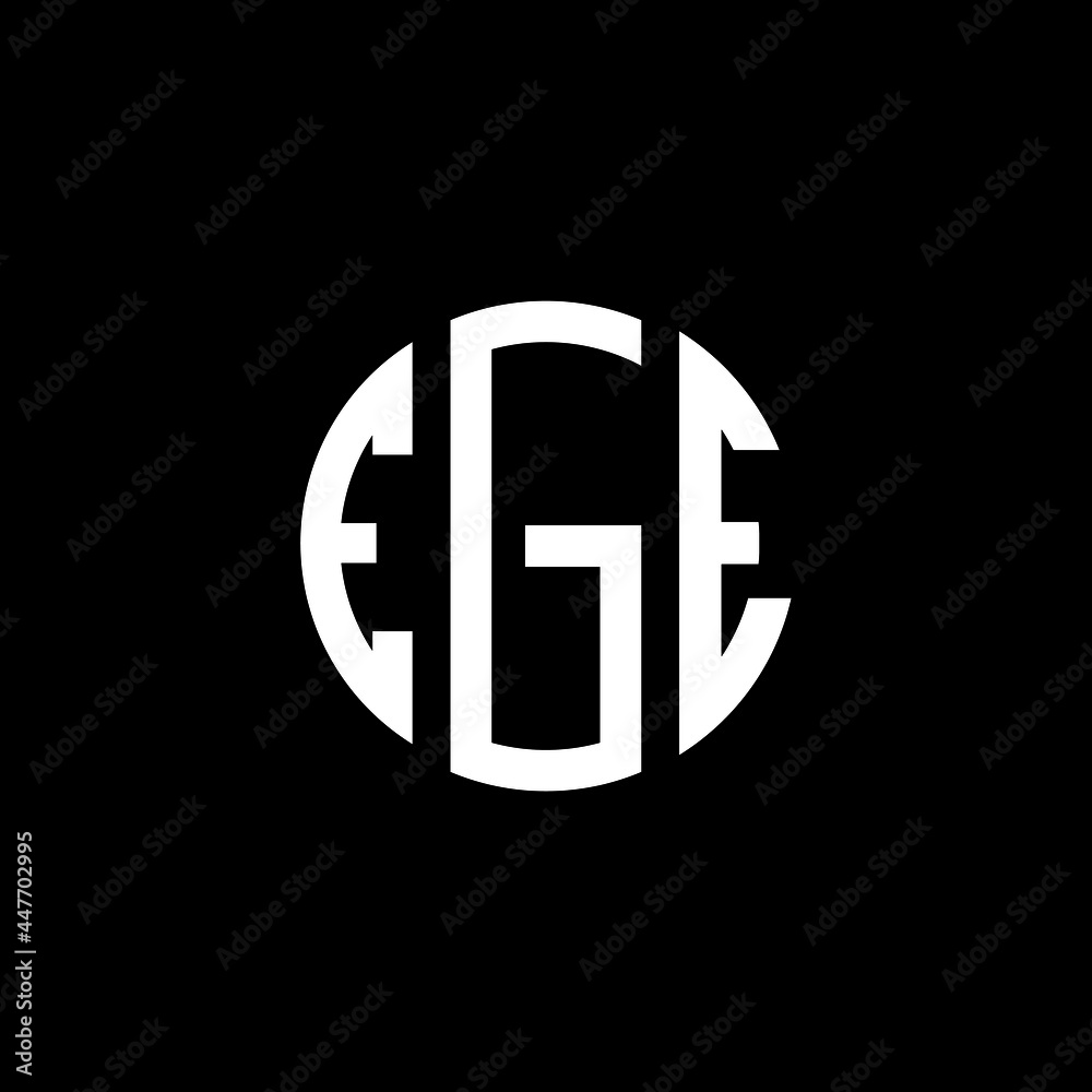 EGE letter logo design. EGE letter in circle shape. EGE Creative three ... EGE letter logo design. EGE letter in circle shape. EGE Creative three ...