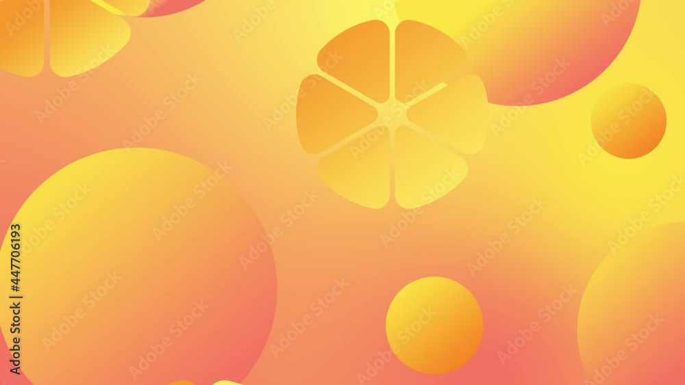 Sunny summer animated background. 4K loop video. Abstract shapes and ...