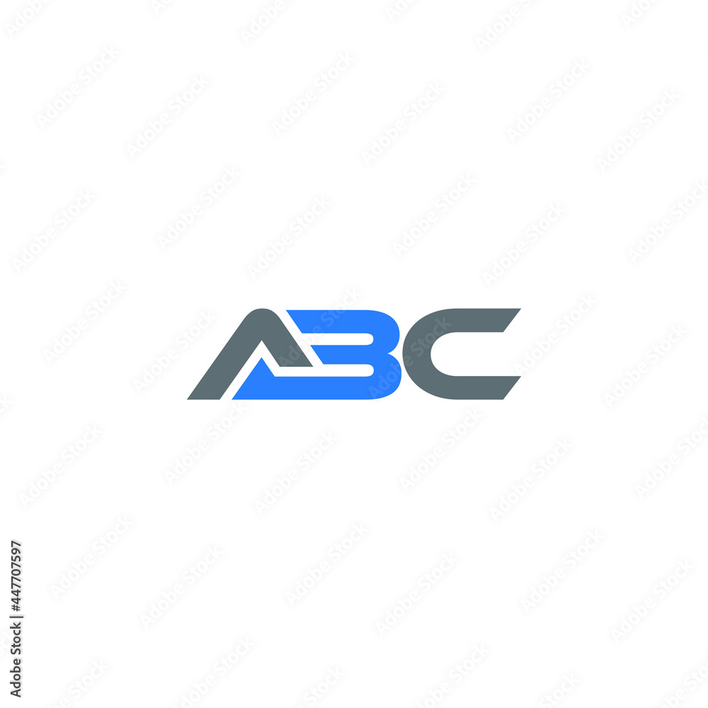 ABC letter logo abstract design. ABC unique design, ABC letter logo ...