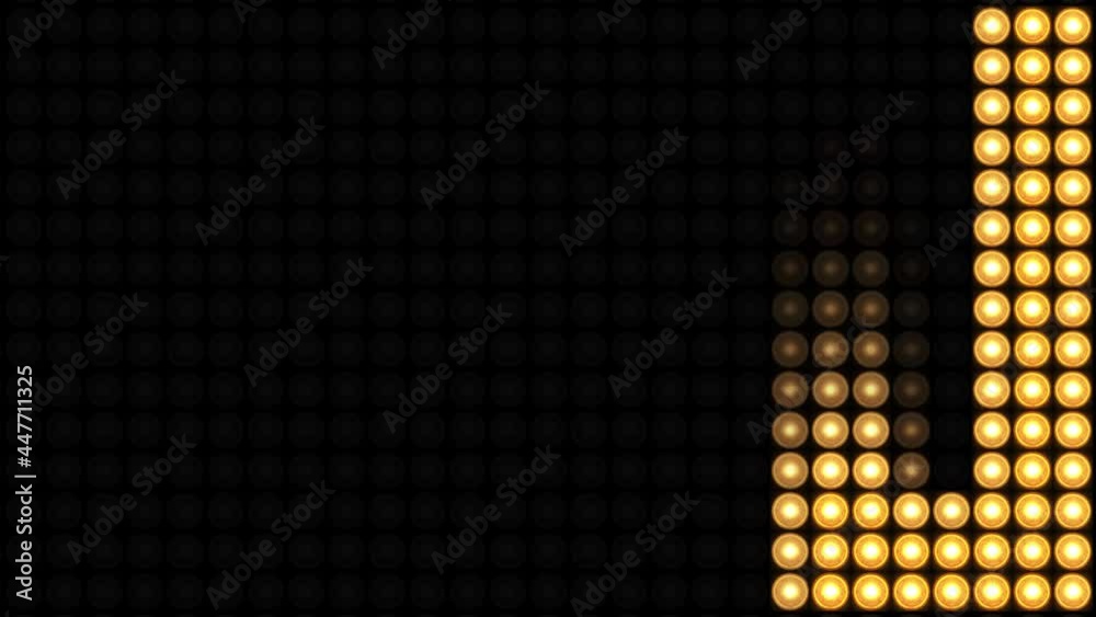 Loop Background Loop golden stage glitter animation with stars, lights ...