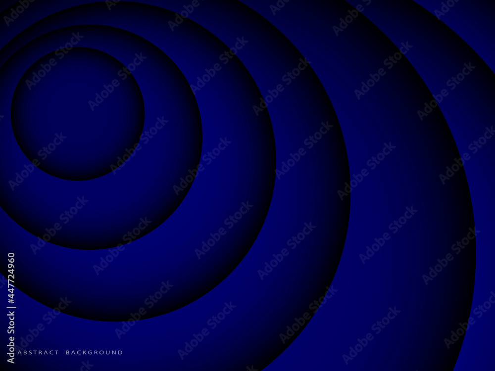 dark blue background with overlapping circle effect Stock Vector ...
