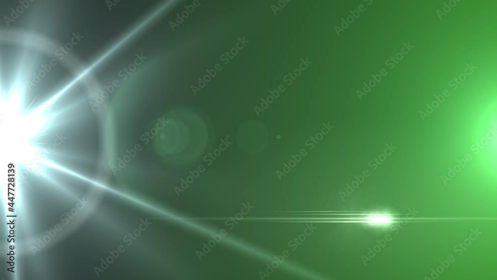 Optical lens flares transition seamless loop. 4K big orange Red ...