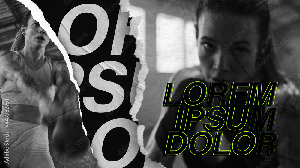 Ripped Paper Title Stock Template | Adobe Stock