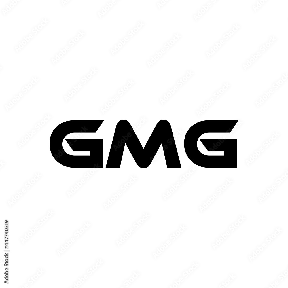 GMG letter logo design with white background in illustrator, vector ...