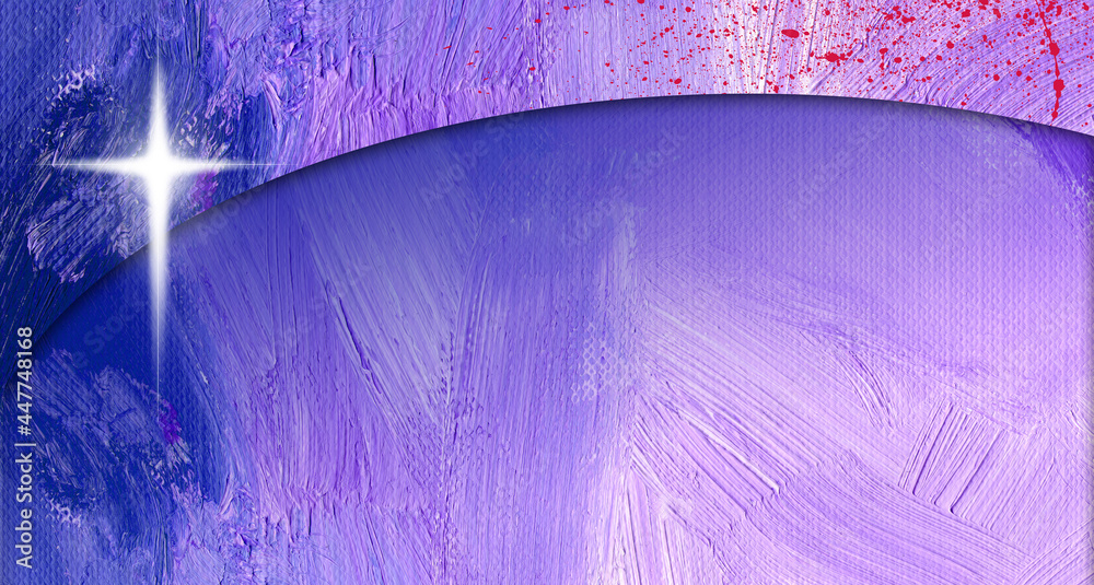 Graphic Abstract Christian Cross with paintbrush texture and curved arc ...